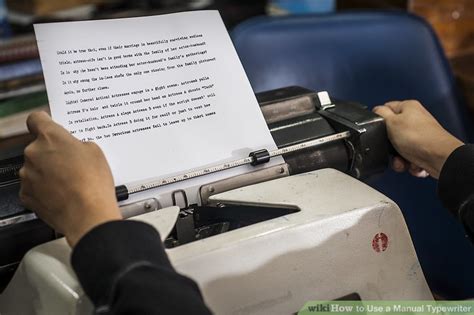How To Use A Manual Typewriter Steps With Pictures WikiHow