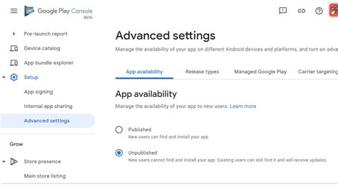 android how to republish an app after unpublishing it stack overflow