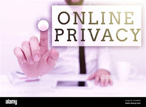 Inspiration Showing Sign Online Privacy Word Written On Security Level Of Personal Data