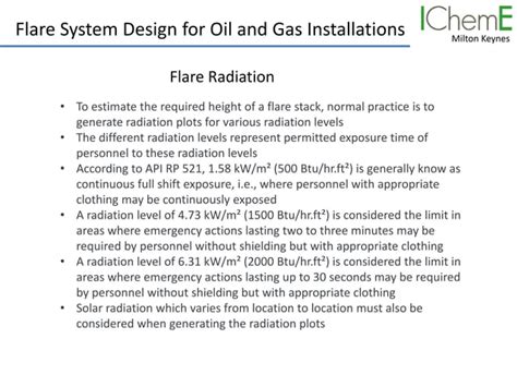 Flare System Design For Oil And Gas Installations Chris Park Pdf