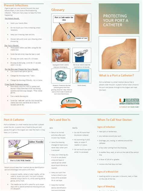 Portacath Pamphlet Pdf Intravenous Therapy Diseases And Disorders