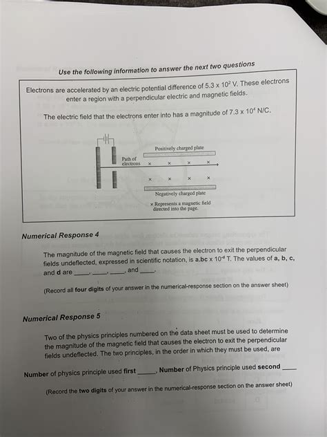 Solved Electrons Are Accelerated By An Electric Potential