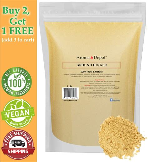 Ground Ginger Root Powder 1 Lb 100 Pure Natural Raw