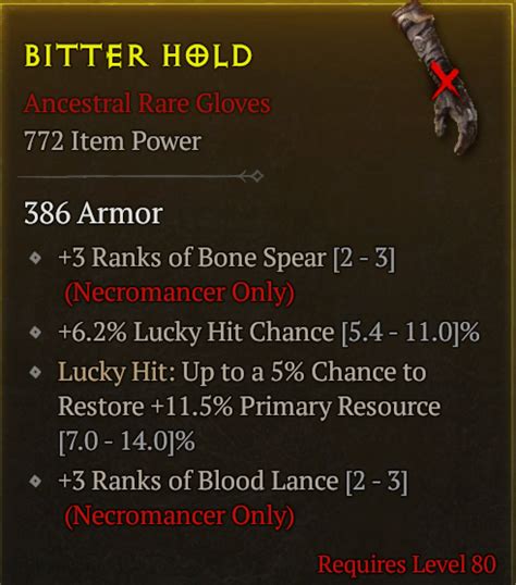 Iso Necro 2h Sword Amulet And Gloves Bone Spear Topic D2jsp