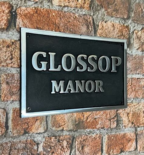Custom Metal Plaques Personalized Decorative Outdoor Silver Brushed