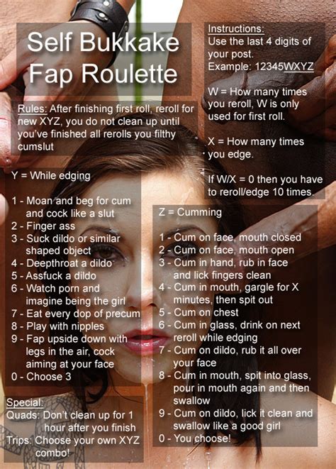 Self Bukkake Fap Roulette Fap Roulette