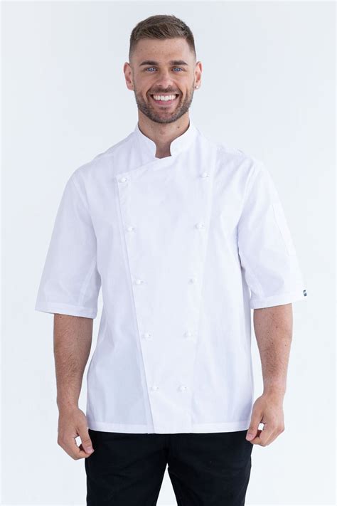 Procool Jacket White Short Sleeve Cool Mesh Panels — Chefs Co
