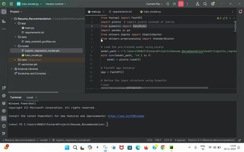 Mansi Thakkar On Linkedin Machinelearning Resumerecommendation Fastapi 12 Comments
