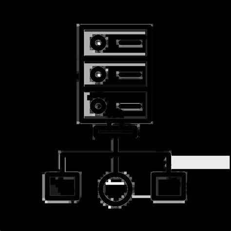 Cluster Computing Line Icon Vector Png Images Ai Free Download Pikbest
