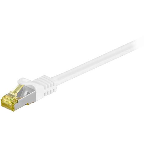 Cordon RJ45 catégorie 7 S FTP 15 m Blanc N A Achat Câbles RJ45