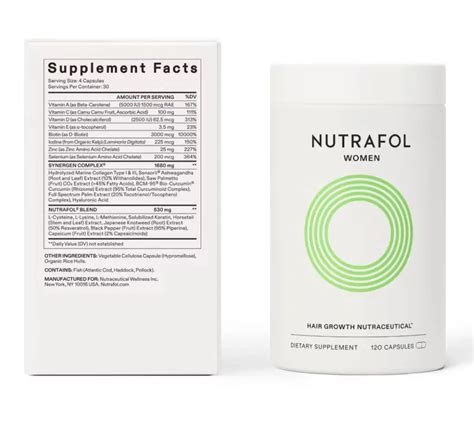 Nutrafol Womens Hair Growth Supplement Ages 18 44 Clinically Proven