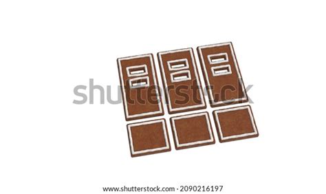 3d Rendering Gingerbread Cookie Shape Symbol Stock Illustration 2090216197 Shutterstock