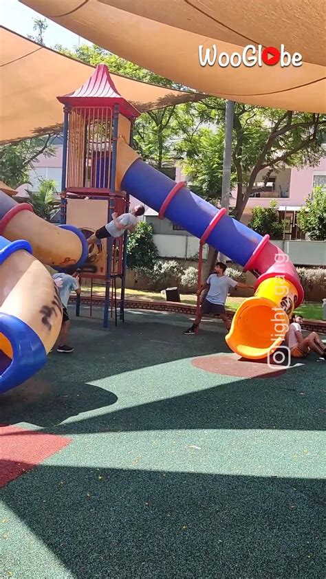 Epic Parkour Fail At Playground