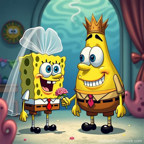 Spongebob Wedding 60 Photos