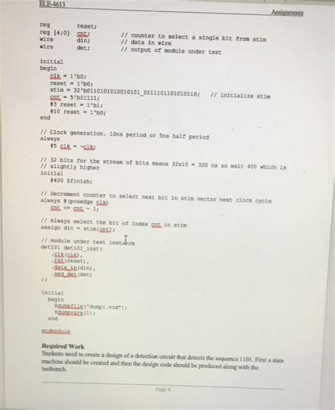 Solved Assignments ELE 4613 This Lab Aims At Building A Chegg