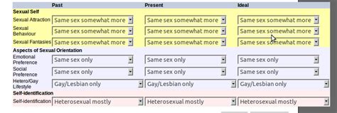 The Klein Sexual Orientation Grid Where Are You Rbisexual