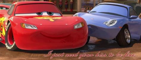 Lightning Mcqueen And Sally Kiss