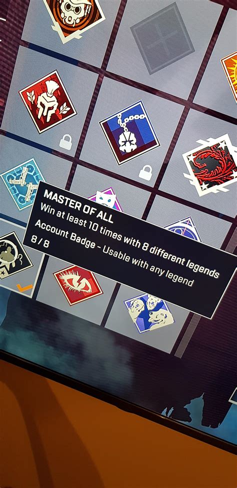 Finally Unlocked The Master Of All Badge R Apexlegends
