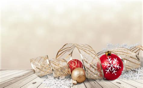 Premium Photo Red Shiny Christmas Decorative Balls Isolated On