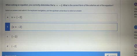 [answered] When Solving An Equation You Correctly Determine That X 2