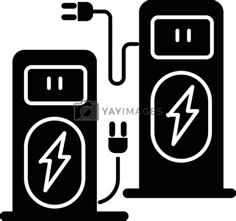 Power Recharge Terminal Flat Design Long Shadow Glyph Icon Service