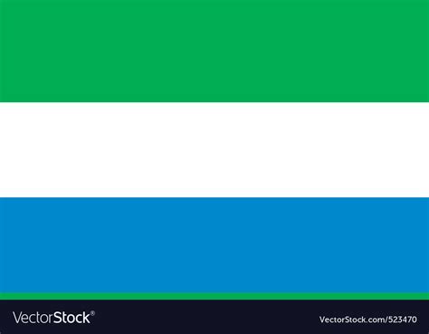 Sierra Leonean Flag Royalty Free Vector Image VectorStock