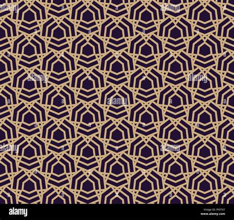 Vector Seamless Pattern Modern Stylish Texture Repeating Geometric Background Linear Graphic