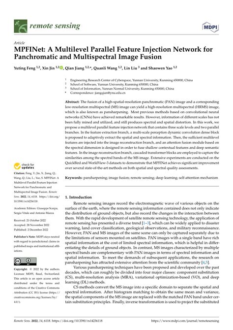Pdf Mpfinet A Multilevel Parallel Feature Injection Network For