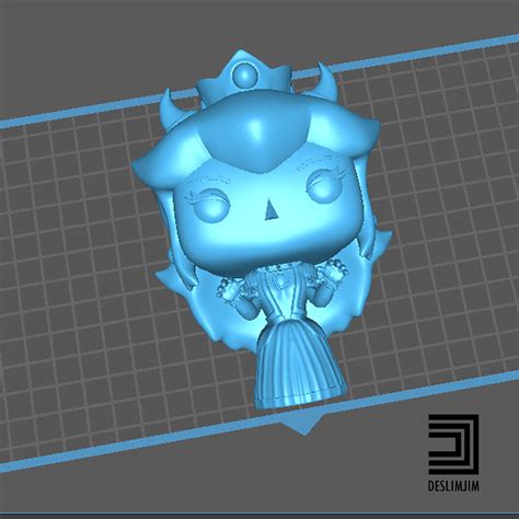 3d File Bowsette Princess Peach Mario Bros Funko Pop Toyart 👸 ・3d
