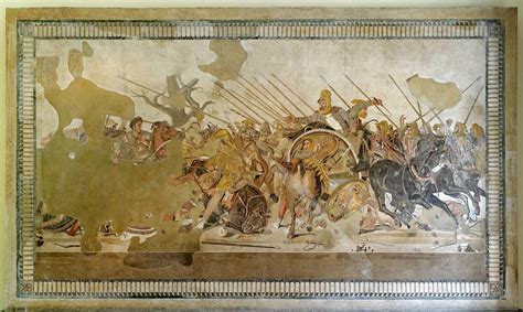 Alexander Mosaic 100 Bc Naples National Archaeological Museum