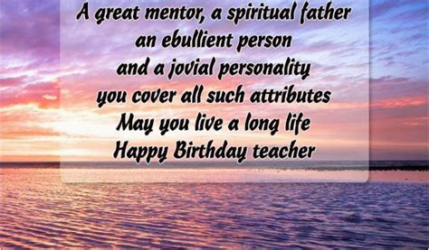 Happy Birthday Quotes For Mentor Happy Birthday Wishes For Teacher