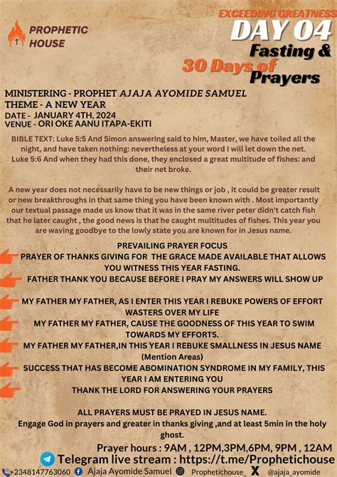 Ajaja Ayomide Samuel On Linkedin Day 4 Of 30days Of Fasting And Prayers