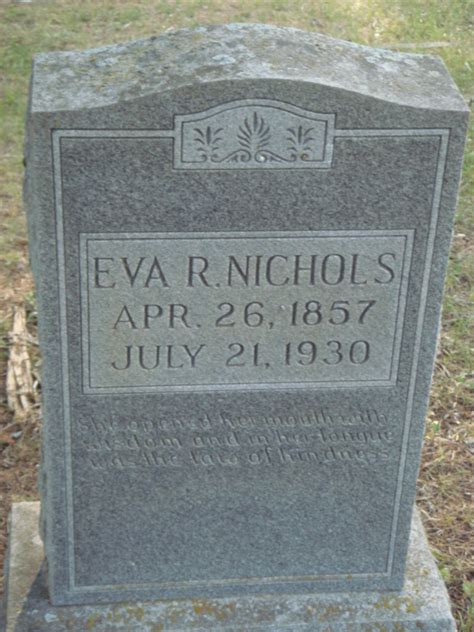 Eva Rosetta Nichols Find A Grave Memorial