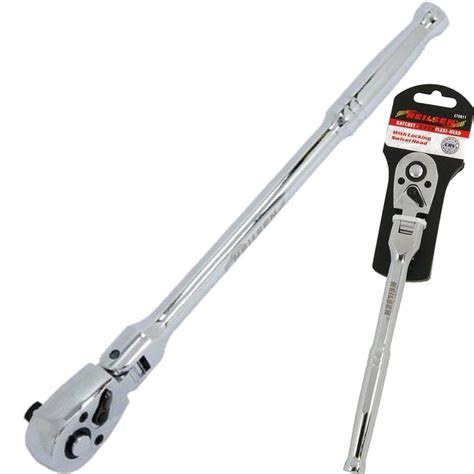 Neilsen Socket Reversible Flexi Head Ratchet Handle Quick Release 3 8