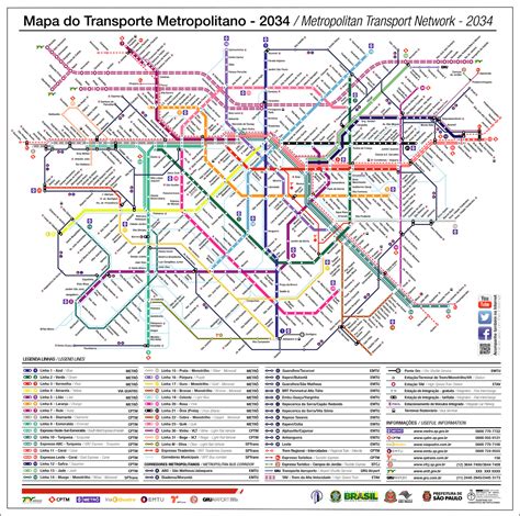 Linhas Do Metrô Até 2034