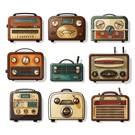 Radio Vintage Vektoren Und Illustrationen Zum Kostenlosen Download