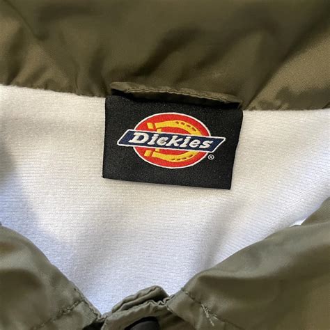 Dope Olive Dickies Windbreaker Button Up Jacket Depop