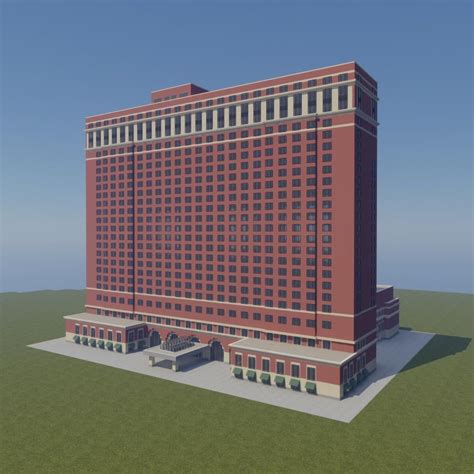 I Built The Downtown Hilton Hotel In Minecraft R Minneapolis