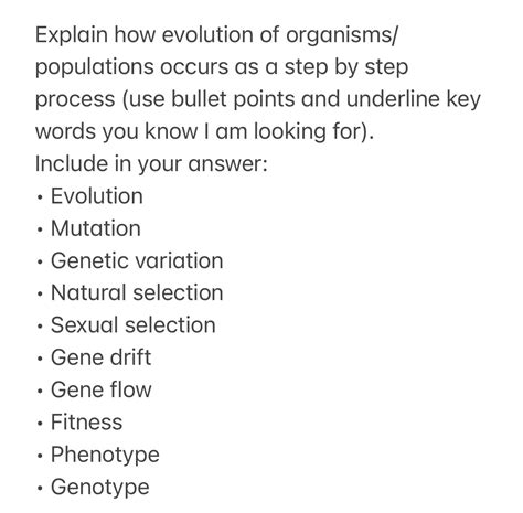 Answered • Evolution • Mutation Genetic… Bartleby
