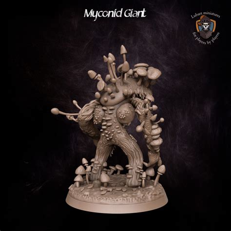 3d Printable Myconid Giant By Lubart Miniatures