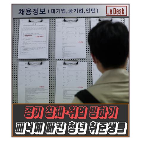 르데스크 Le Visual 경기 침체·취업 빙하기패닉에 빠진 청년 취준생들