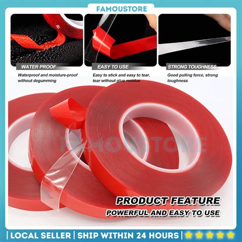 Heavy Duty Double Sided Tape Self Adhesive Tape Acrylic Waterproof