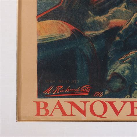 Lot WW1 French Poster Souscrivez Pur La Victoire M Richard Gutz