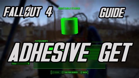 Fallout How To Get Easy Adhesive For Crafting Youtube