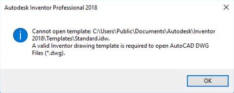 Cannot Open Template File Path Templates 20xx Standard Dwg Eine