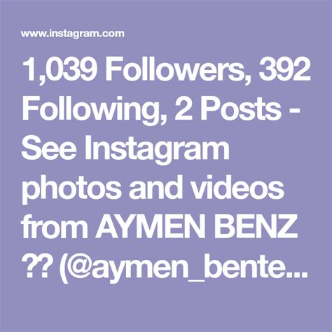 1 039 Followers 392 Following 2 Posts See Instagram Photos And