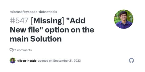 Missing Add New File Option On The Main Solution · Issue 547