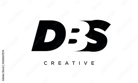 Vetor De Dbs Letters Negative Space Logo Design Creative Typography