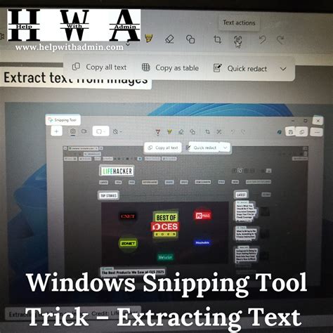 Help 🖥️ Unexpected Windows Snipping Tool Trick Extract Text From