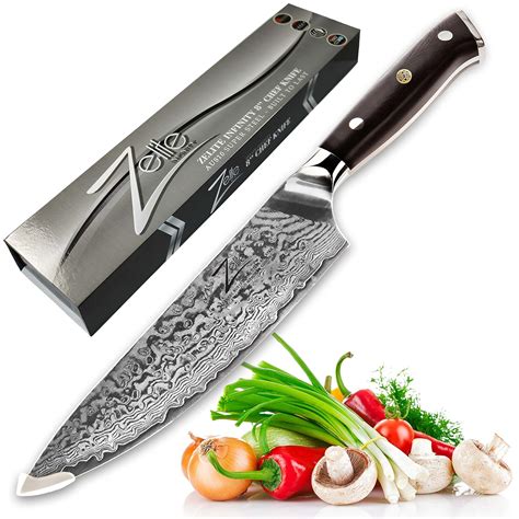 ZELITE INFINITY Chef Knife 8 Inch Alpha Royal Series Best Quality